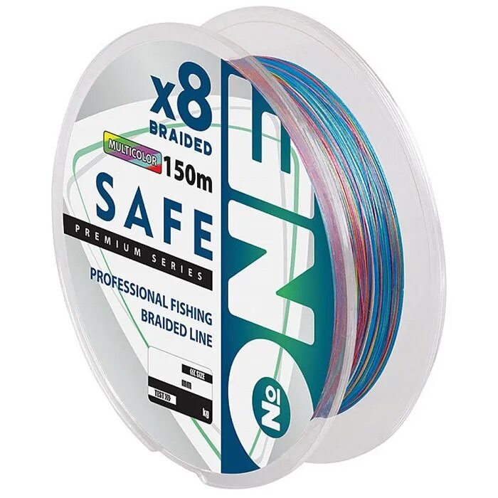Шнур плетёный Number ONE Safe Iam, 150 метров, 0,27 мм, разрывная нагрузка 21,9 кг