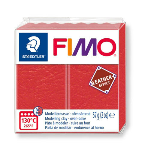 Полимерная глина FIMO Leather-Effect, 57 г, арбуз