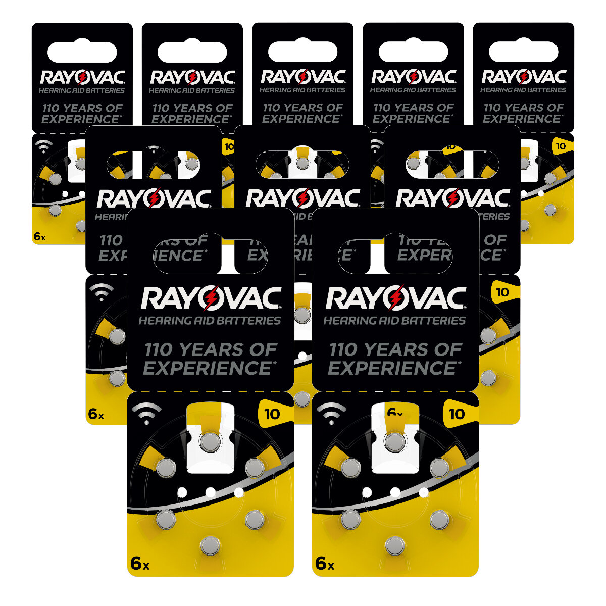 Батарейки для слуховых аппаратов Rayovac Acoustic Special Type 10 60 шт