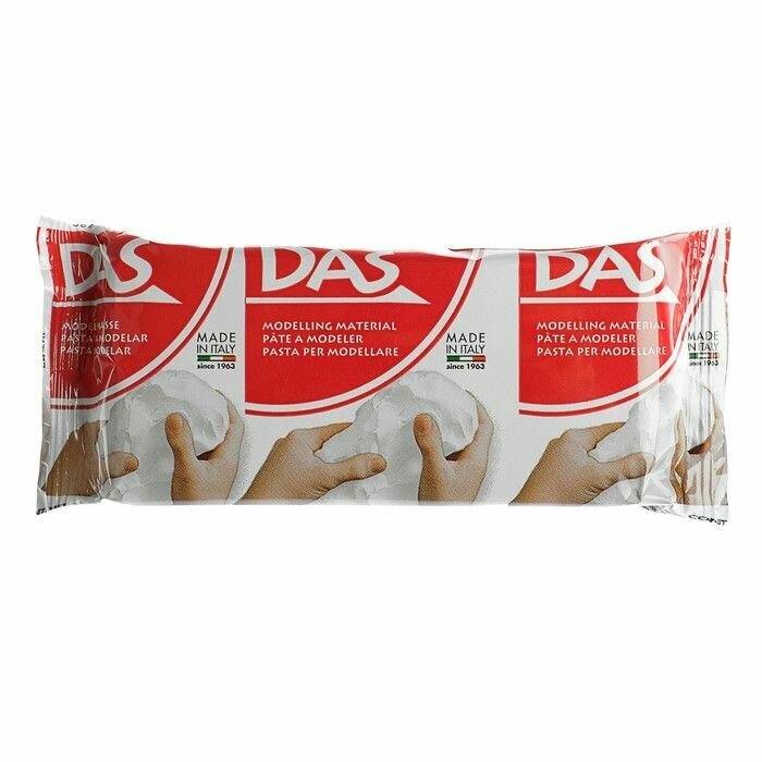 Масса для лепки Das самозатвердевающая, 150 г, белая