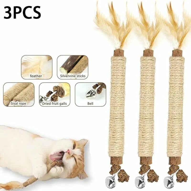 Игрушка для кошек палочки мататаби для зубов Кусалка