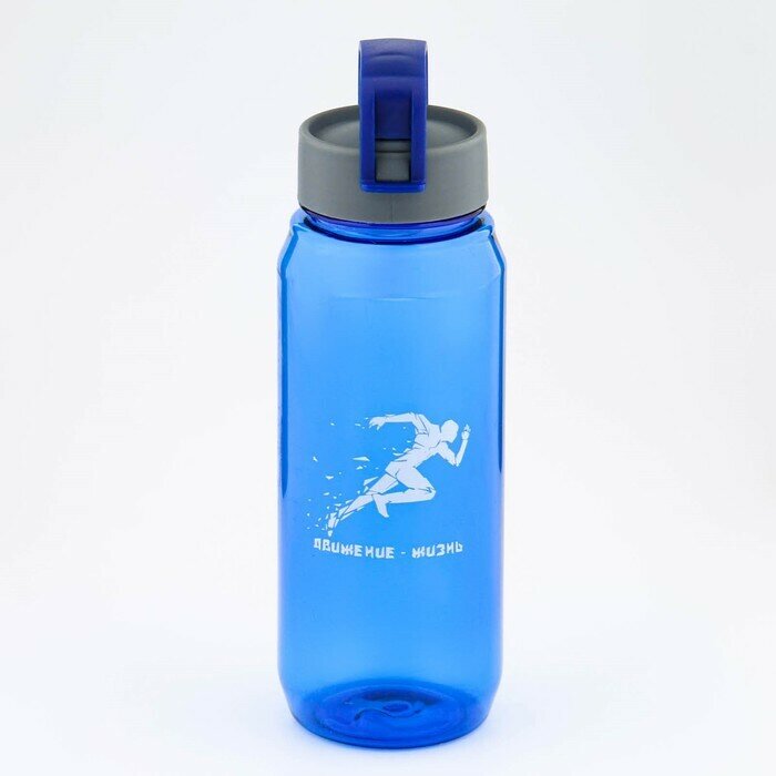 Бутылка для воды Мастер К "Заряд энергии", 850 мл, 23х7 см, синяя (3512319)