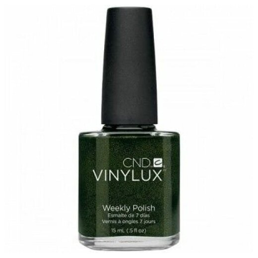 CND Vinylux 137 Pretty Poison - Темно-зеленый, плотный, с микроблеском
