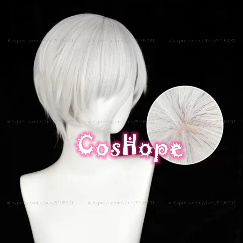 Косплей парик CosHope Antarcticite серебристо-белый