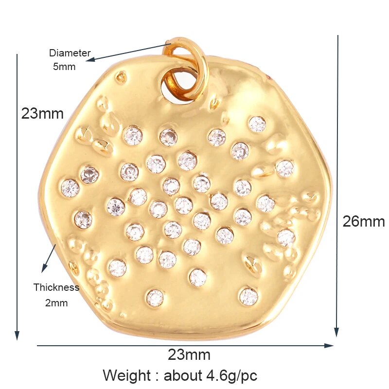 Шарм подвеска солнце луна звезда космос из латуни L932991-Gold