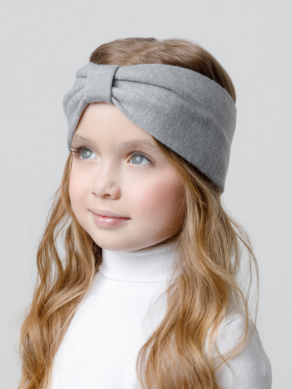 Повязка crockid КВ 20378/25/св.серый меланж для девочек