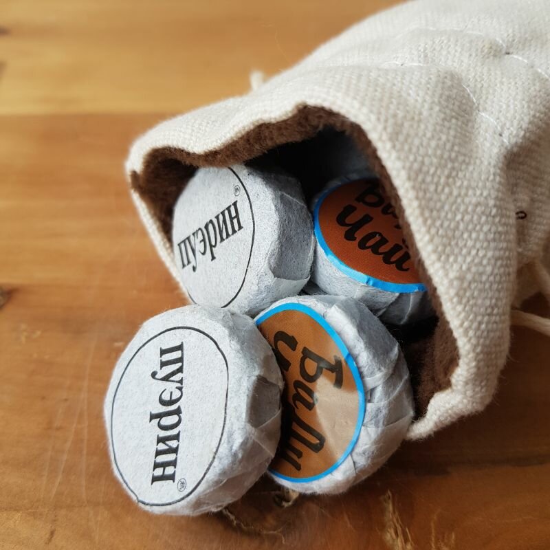 Китайский чай шу пуэр "Пуэрин". В мешочке 13 порционных по 8гр. Чай от Ильи Бадурова, «БаДуЧай»