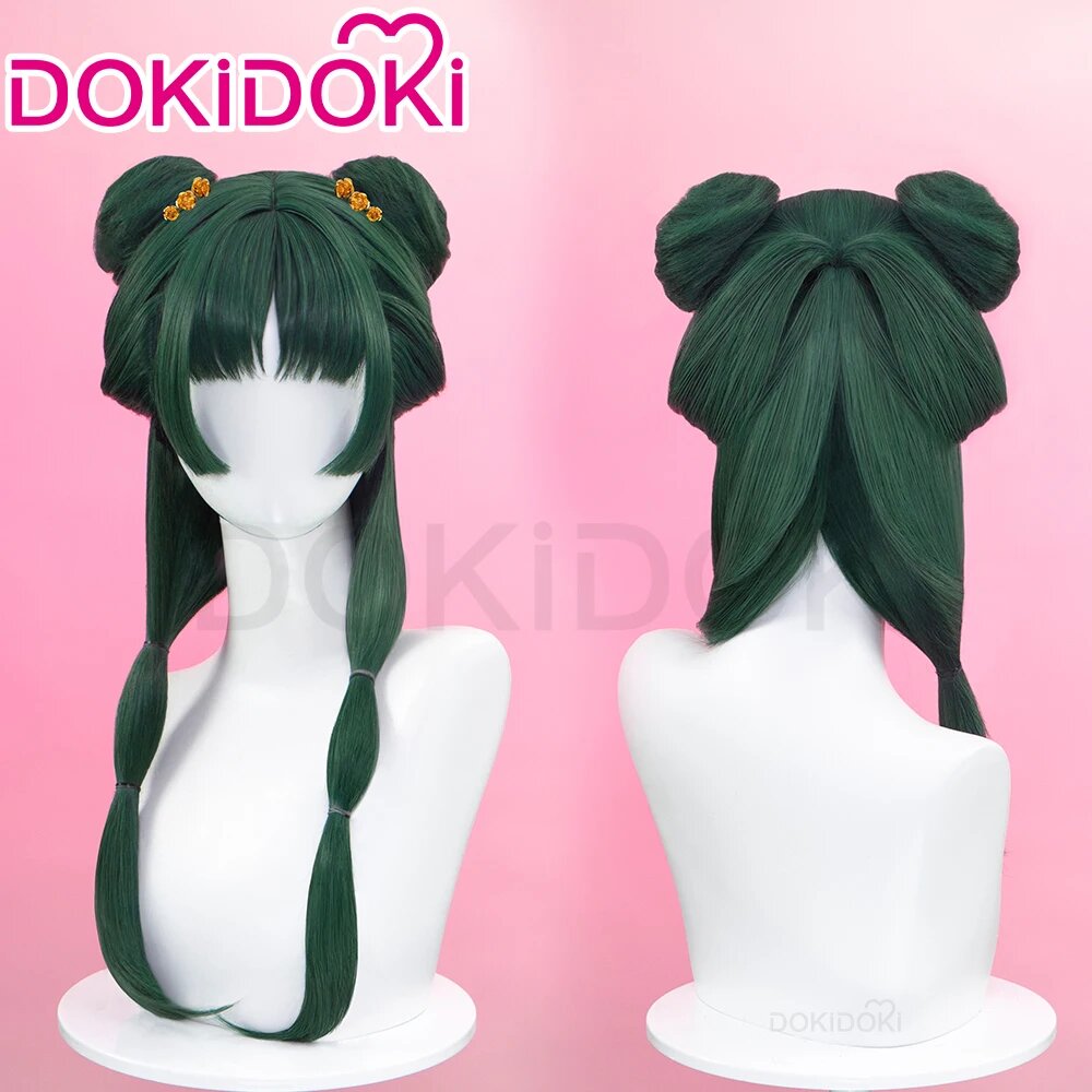 Темно-зеленый парик Маомао, 55 см, DokiDoki