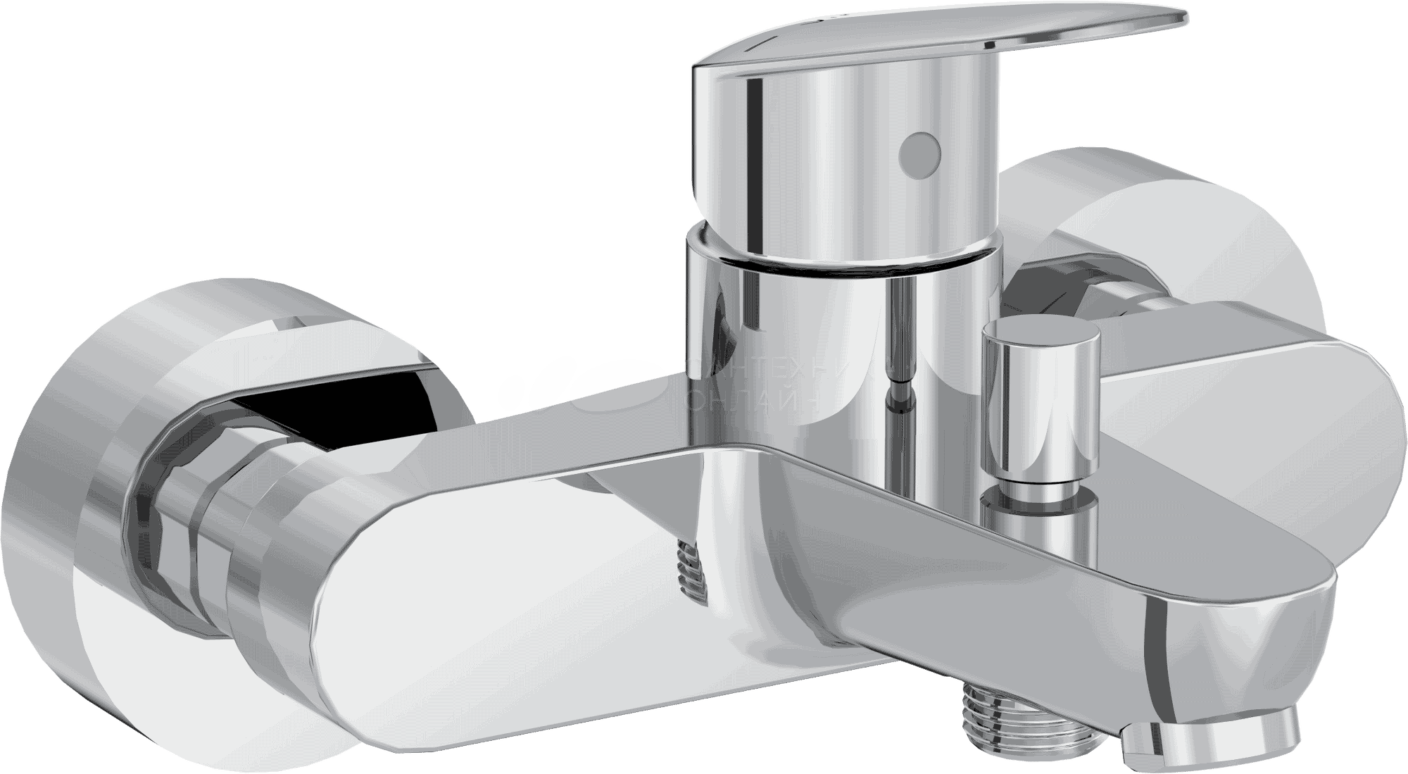 Смеситель для ванны Vitra Flow Round A43057EXP хром