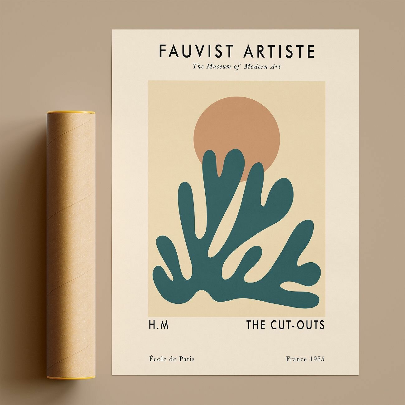 Постер Матисс, минимализм 40х50 см без рамы/ Стильный плакат для интерьера, в подарок