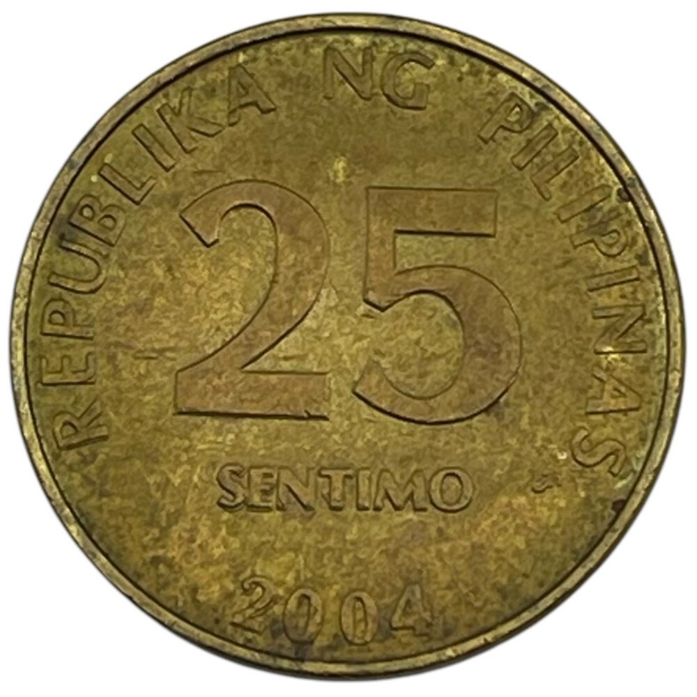 Филиппины 25 сентимо 2004 г.