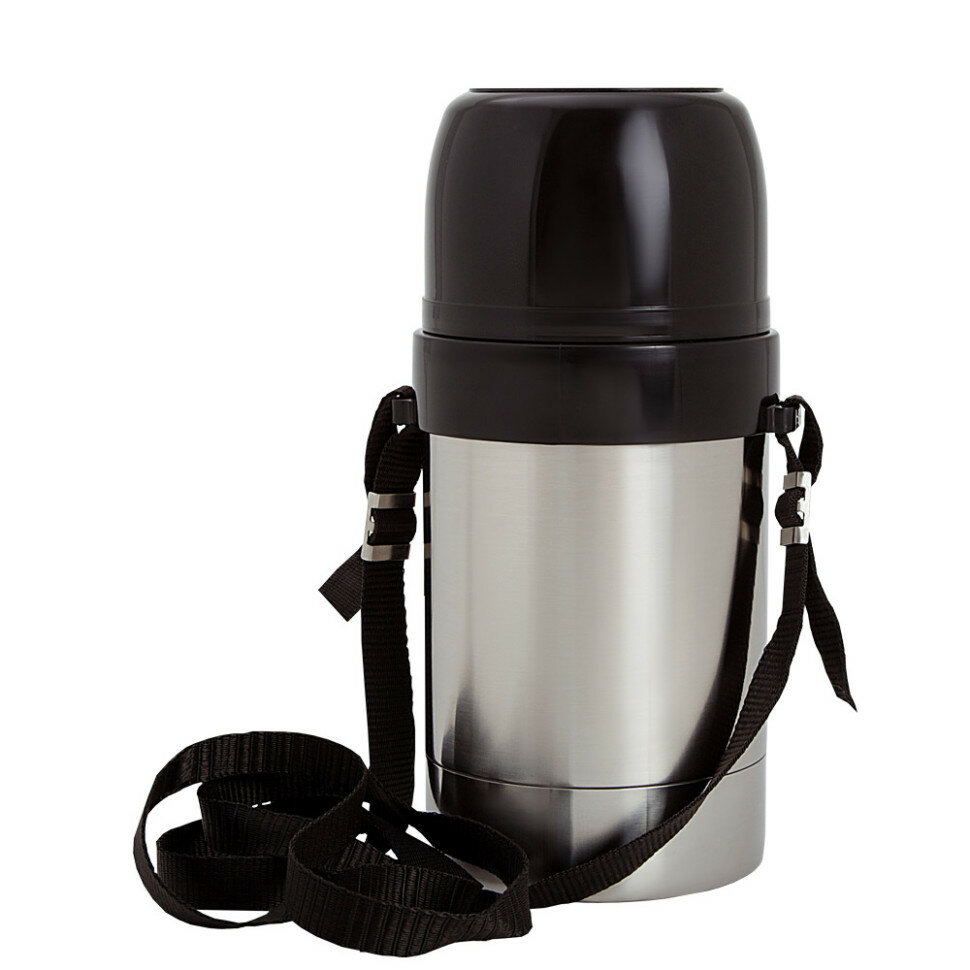 Амет Дорожный (1с671), Термос ДУ-1,0л, универсальный, на ремне, нержавеющая сталь, г. Аша