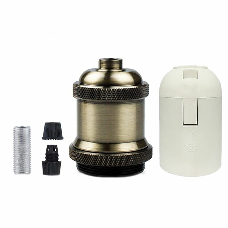 Патрон для лампы, Цоколь: E27, 100 Вт, Люминесцентная (энергосберегающая), Накаливания, 1 шт.