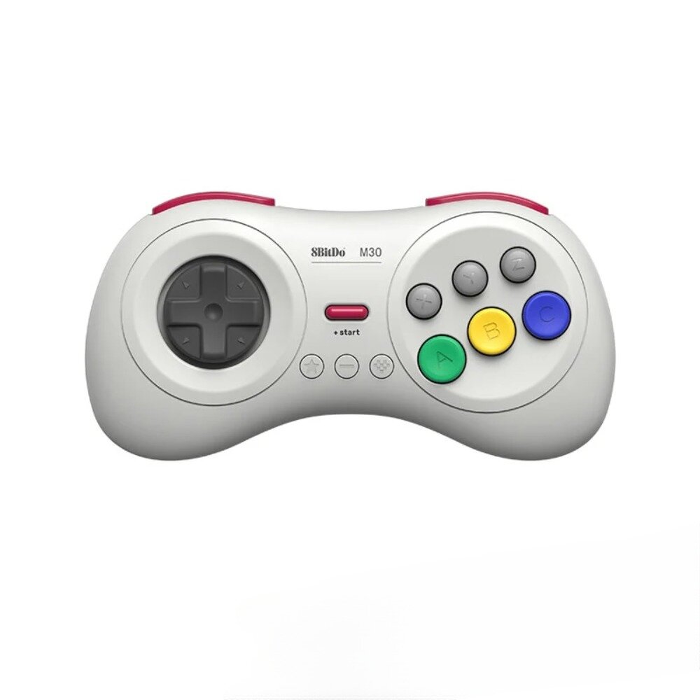 8BitDo M30 Геймпад Bluetooth для Nintendo Switch, ПК, macOS, Steam и контроллера Android в стиле Sega Genesis Mega Drive