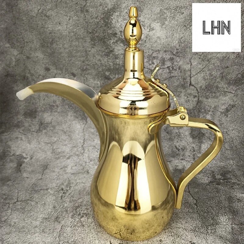 Арабский кофейник из нержавеющей стали 500/700/1000 мл, Golden 500ML