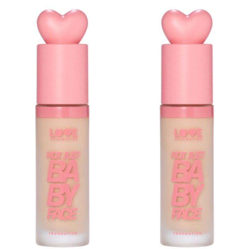 Тональный крем Love Generation, с эффектом естественного сияния Not Just Baby Face, т.03 Nude Beige, 30 мл, 2шт