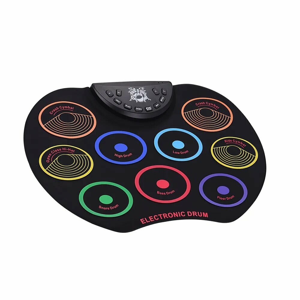 Компактная свернутая барабанная установка, для детей, USB, Tomshoo, электронный ударный инструмент, Musica
