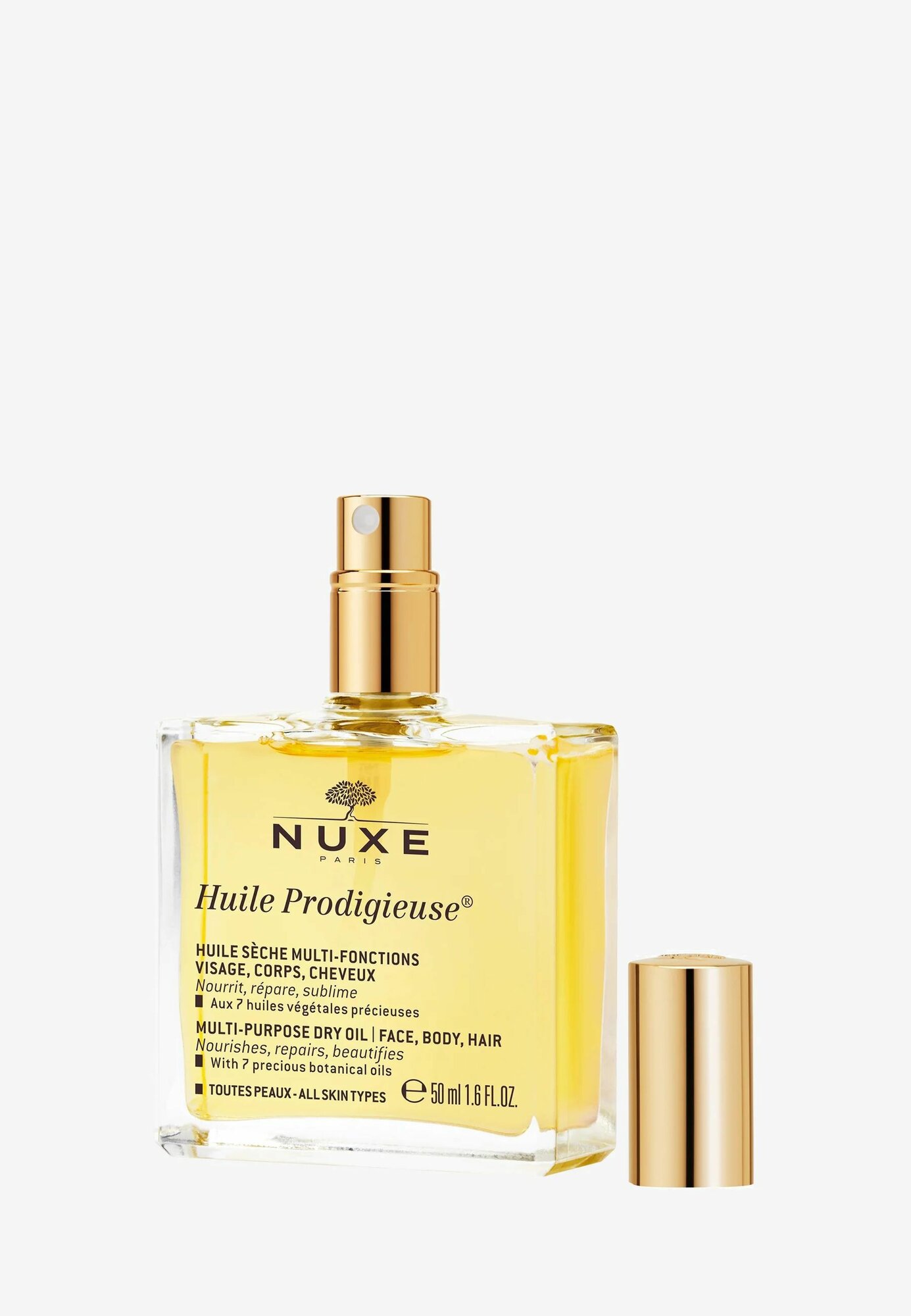NUXE Многофункциональное масло для ухода за сухой кожей и волосами 50 мл (Франция)