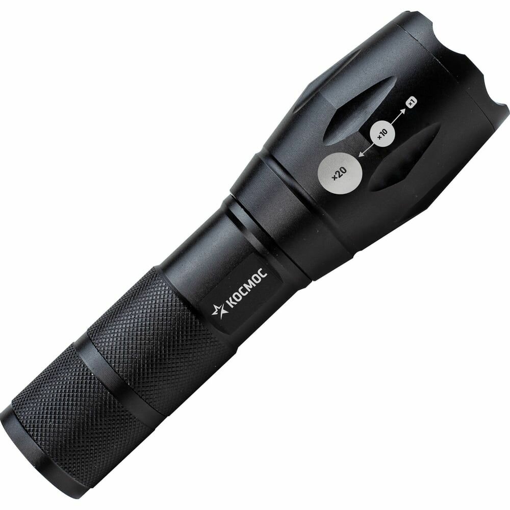 Фонарь Premium 5Вт Q5 LED питание 1х3.7В 18650 Li-on авиац. алюм. Космос KosAL_5W