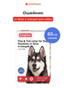 Beaphar Ошейник от блох и клещей для собак, синий, 65 см