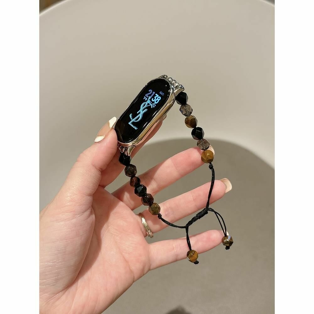 Браслет Из Бисера Ремешок Для Часов Из Нержавеющей Стали, Подходит Для Xiaomi Mi Band 3/4