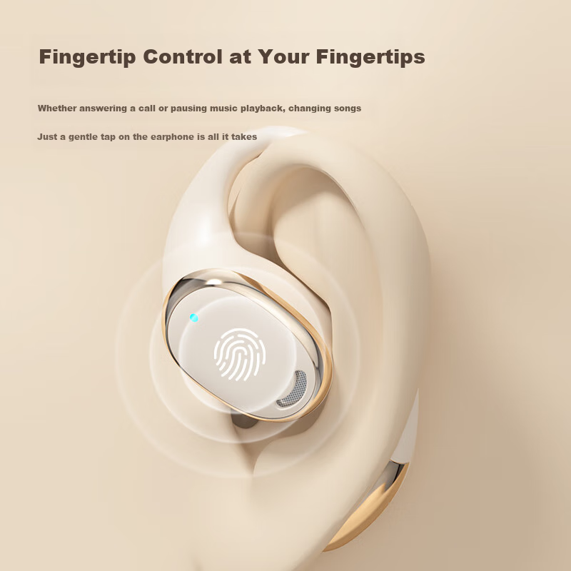 Zhigao Bluetooth headset does not enter the ear, air conduction, ear-mounted sports, running, cycling, battery life, call, noise reduction, black