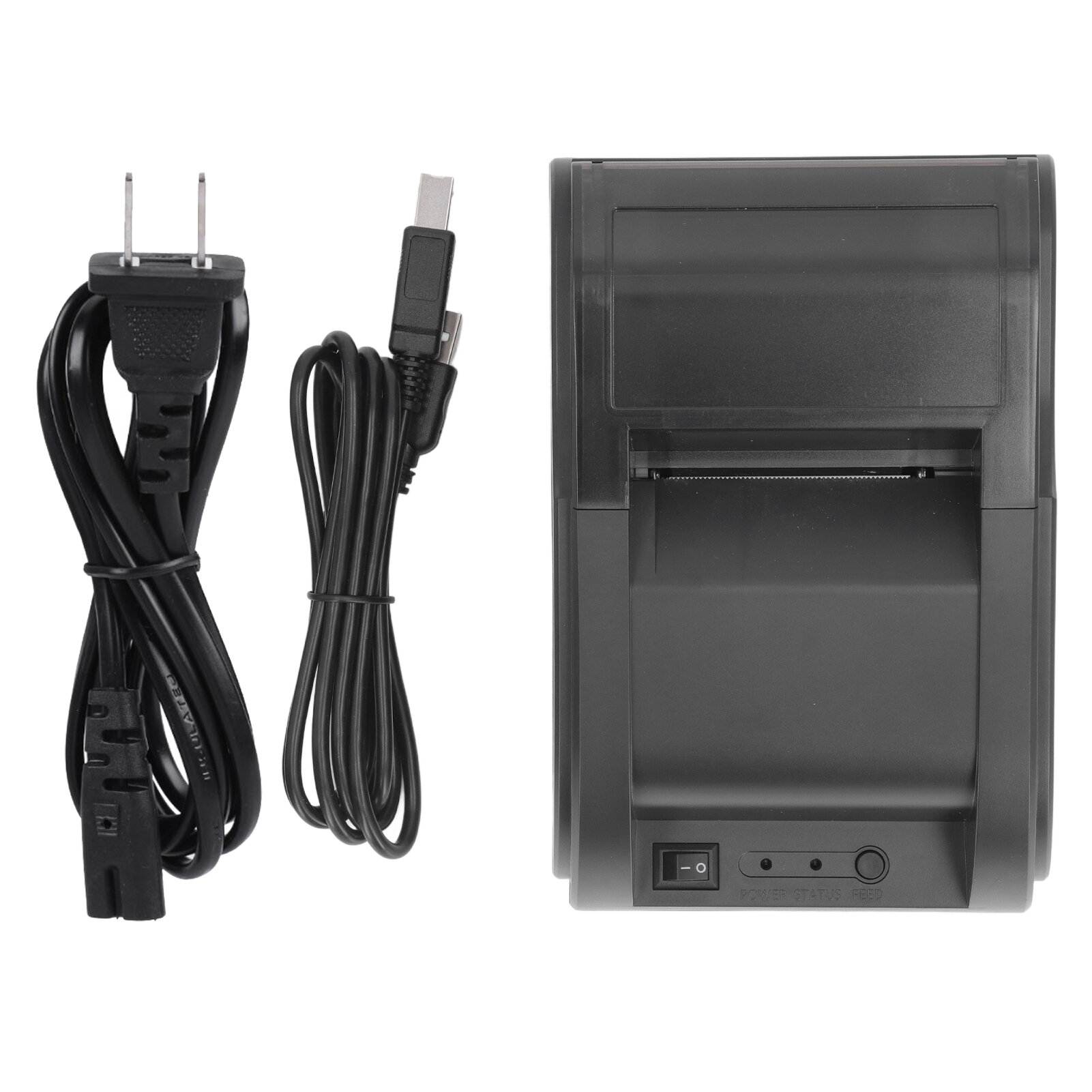 Принтер тепловой квитанции USB BT Высокоскоростная печать 58 мм квитанция Принтер 100–240 В плагин США