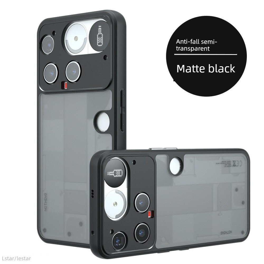 Чехол Nothing Phone 2a Plus матовый черный, силиконовый, ударопрочный для Phone 2a Plus