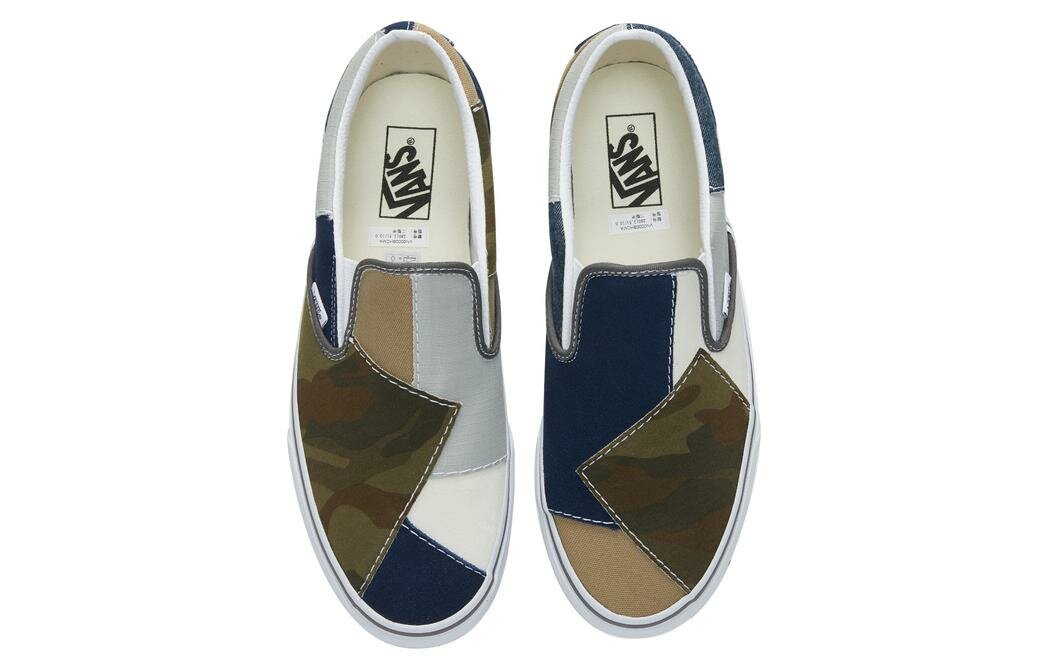 Кроссовки VANS Classic Slip On Patchwork, размер 37, мультиколор — фото 1