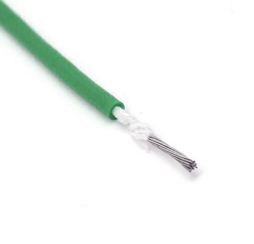 Провод монтажный МГШВ-0,2 кв. мм зеленый
