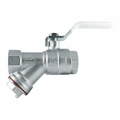 Кран шаровой 3/4" ВВ с фильтром, STI