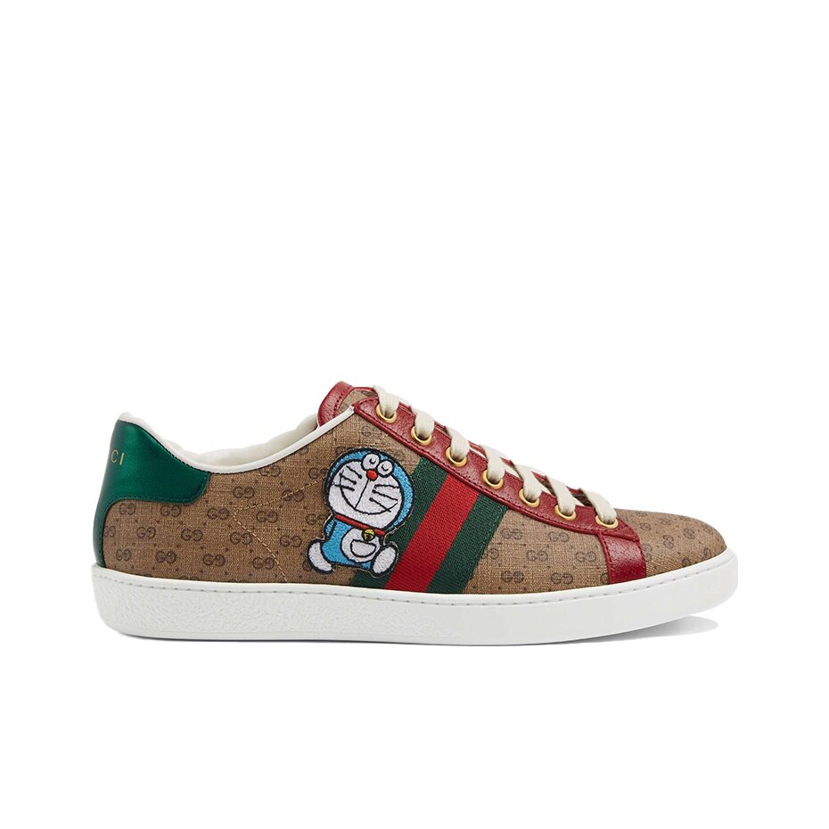 Кроссовки GUCCI ACE, размер EU 35,5 стопа (22.5CM), коричневый — фото 1