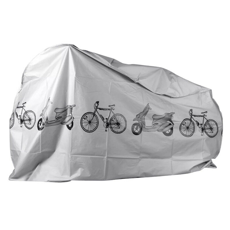 Чехол для велосипеда и электровелосипеда надежный серый защита от солнца и дождя