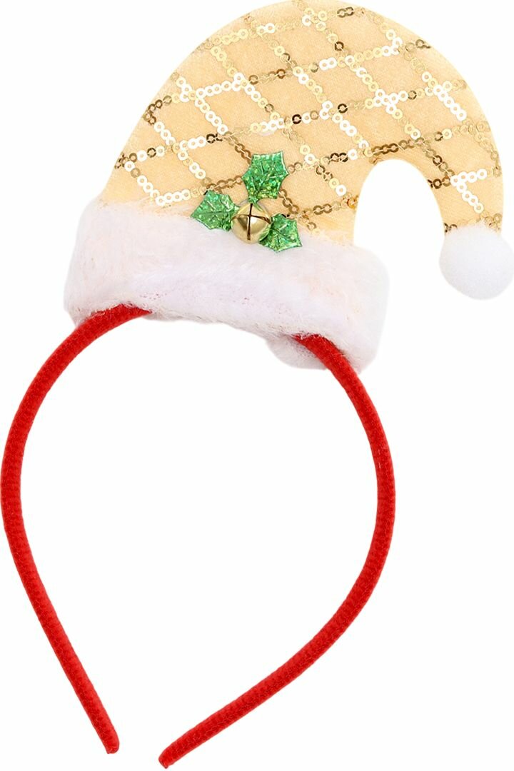 Карнавальный новогодний ободок "Колпак", обод на голову для праздника, аксессуар для волос на новый год
