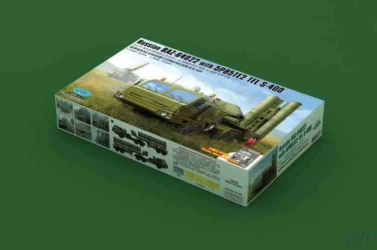 Hobbyboss 1/35 85517 Россия BAZ-64022 w/5P85TE2 TEL S-400 ЗРК зенитный ракетный комплекс сборная модель