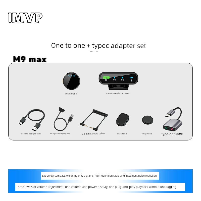 Набор 1 микрофон с Type-C переходником для Apple Mac Mini беспроводного микрофона-брелока