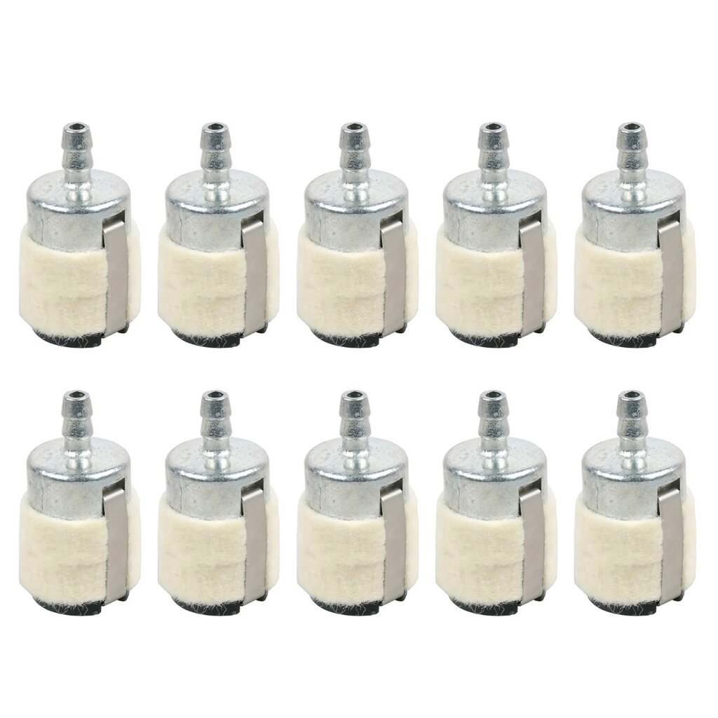 Комплект из 10 Универсальных Встроенных Топливных фильтров 3/16 " Для шланга диаметром 5 мм, подходящих Для Бензопил, Триммеров, Воздуходувок, 2-тактных двигателей