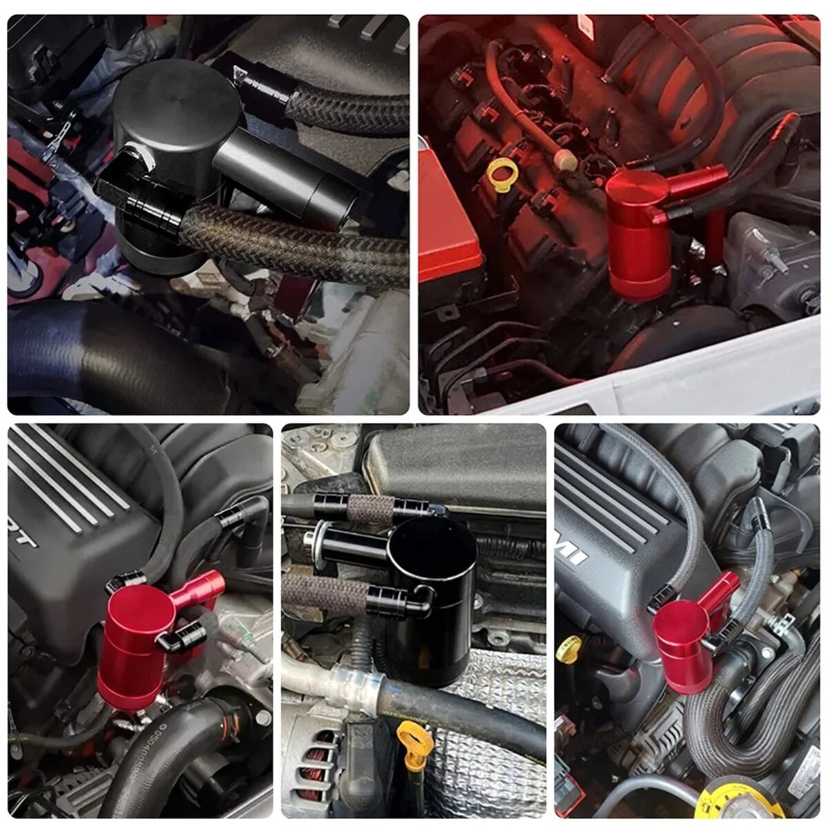 # Масляный бак 196 л, бак 5,7 HEMI Z-кронштейн, заготовка, бак для Dodge Charger Chrysler 300 6,4 л, воздушный масляный сепаратор, красный (красный)