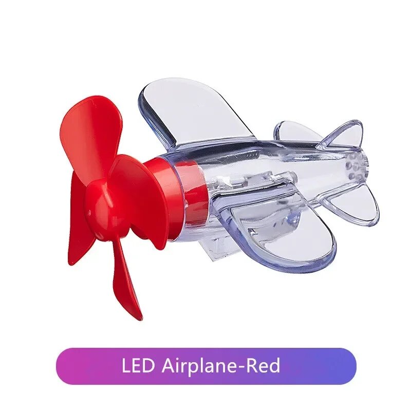 LED самолет красный, декоративный светильник
