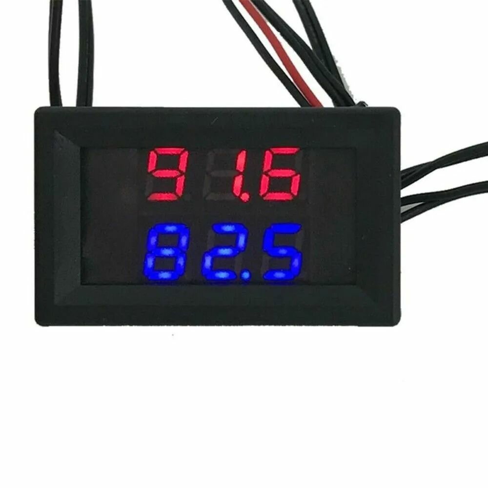 Цифровой Термометр с Двойным Дисплеем, Датчик Температуры Цельсия с Зондом