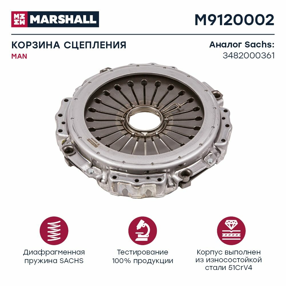 Корзина сцепления MAN о. н. 81.30305.0205 (M9120002)
