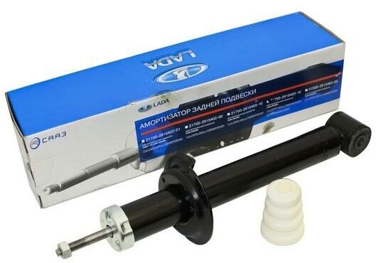 Амортизатор ВАЗ-2170 "приора" задний с буфером (стойка) (СААЗ) (фирм. упак. LADA)