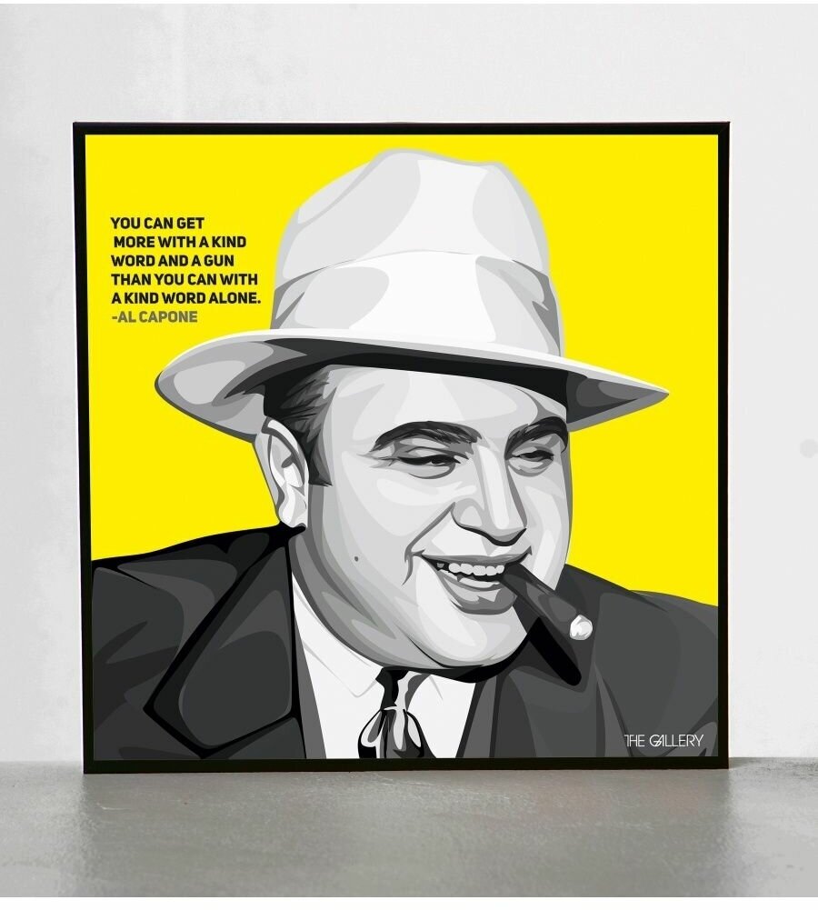 Картина постер Поп-арт Аль Капоне Мафия