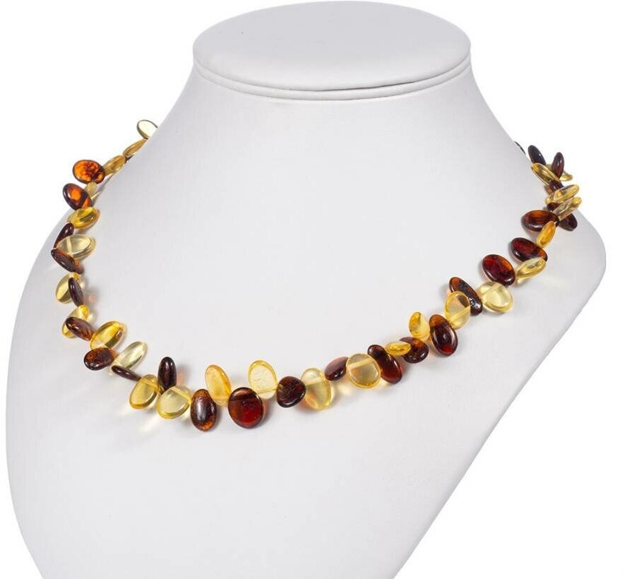 Колье, янтарь