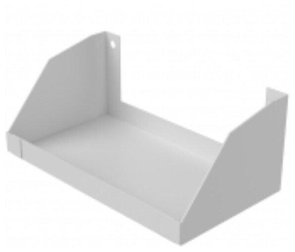 Полка для перфорированной панели "Титан-GS" (70х278х155мм) Цвет: Белый