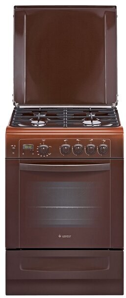 Газовая плита GEFEST 6100-03, 4 конфорки, духовка, ящик для посуды