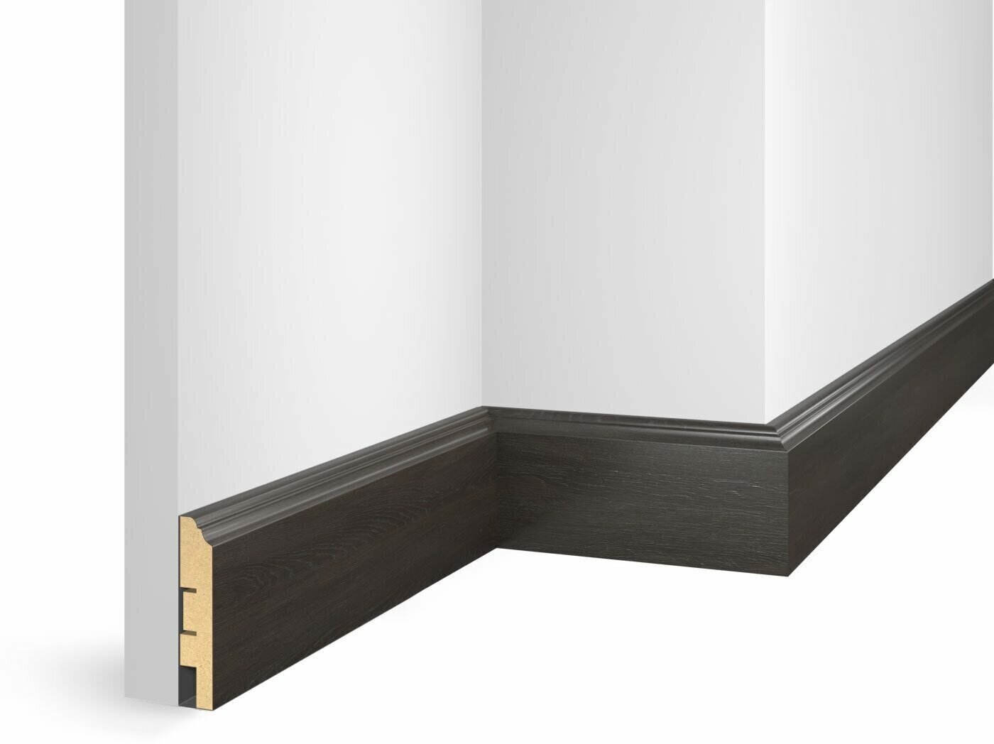 Плинтус ЕP07 NanoFlex, Бархатный, 80x16x2400 мм, МДФ. Набор 6 шт.