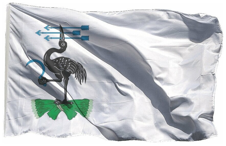 Флаг Байкаловского муниципального района на флажной сетке, 70х105 см - для флагштока