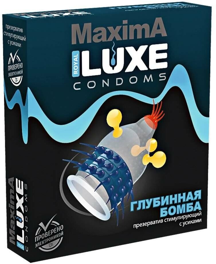 Презерватив Luxe Maxima Глубинная бомба для усиления ощущений