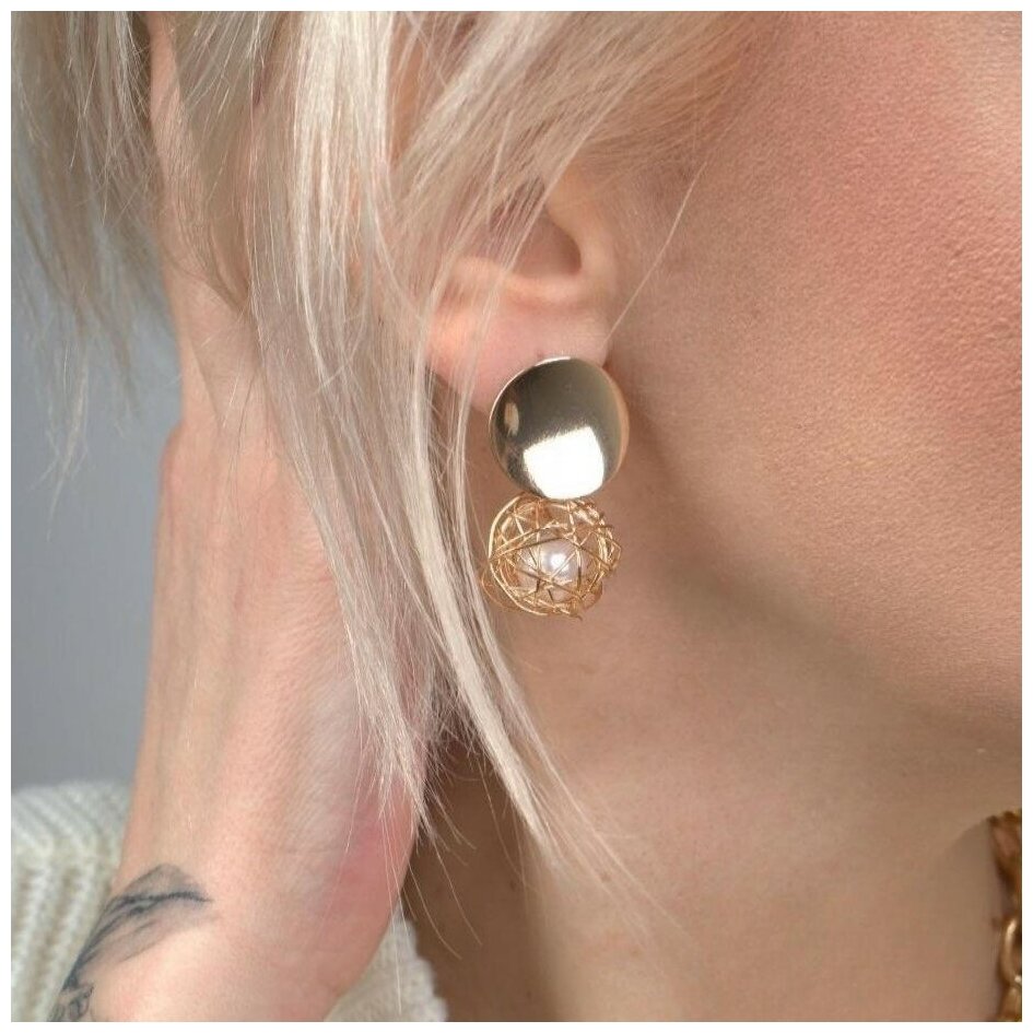 Комплект серег, жемчуг пресноводный, жемчуг культивированный, жемчуг барочный, жемчуг пресноводный культивированный, жемчуг имитация